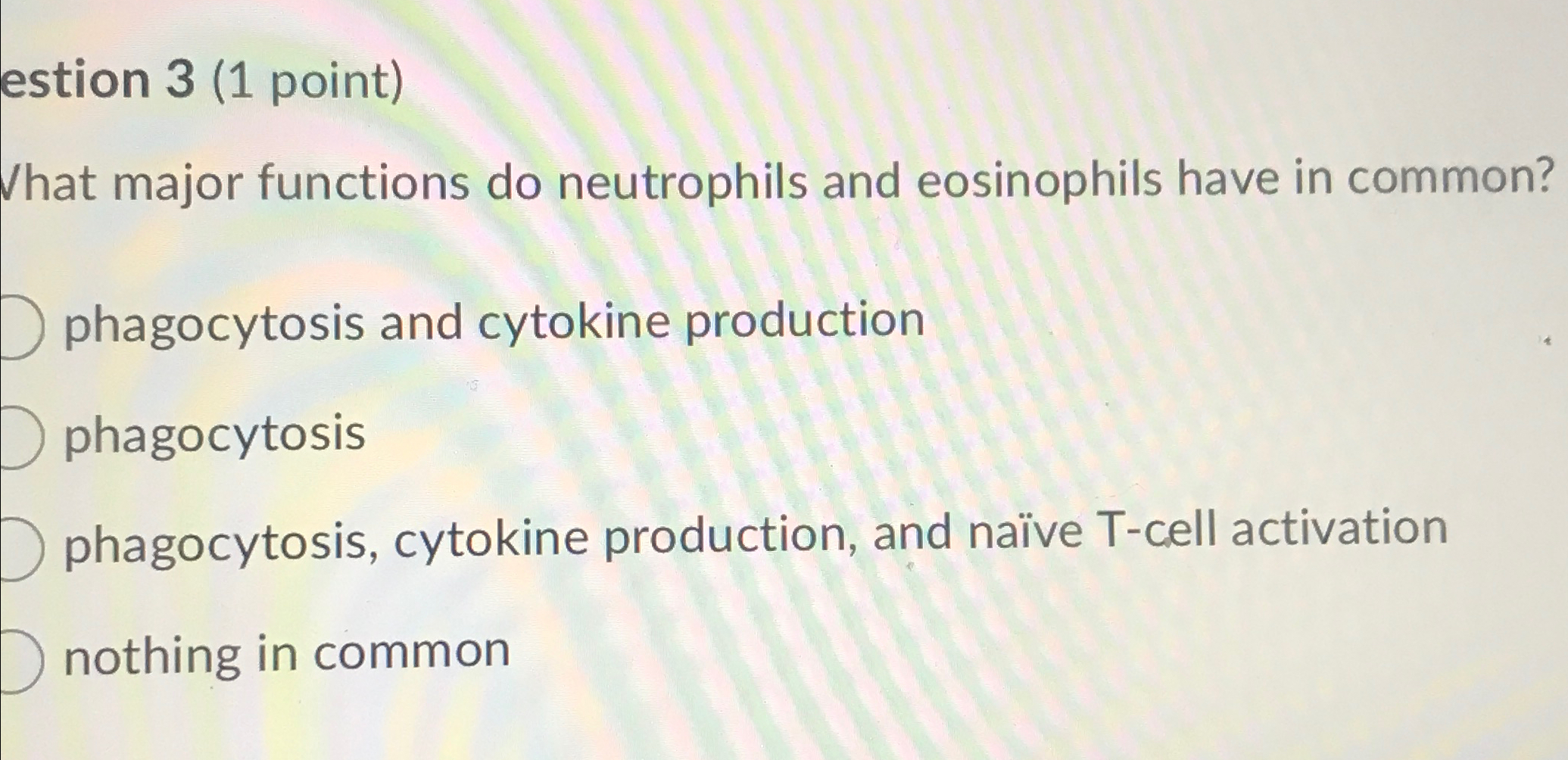 Solved estion 3 (1 point)What major functions do | Chegg.com Solved estion 3 (1 point)What major functions do | Chegg.com