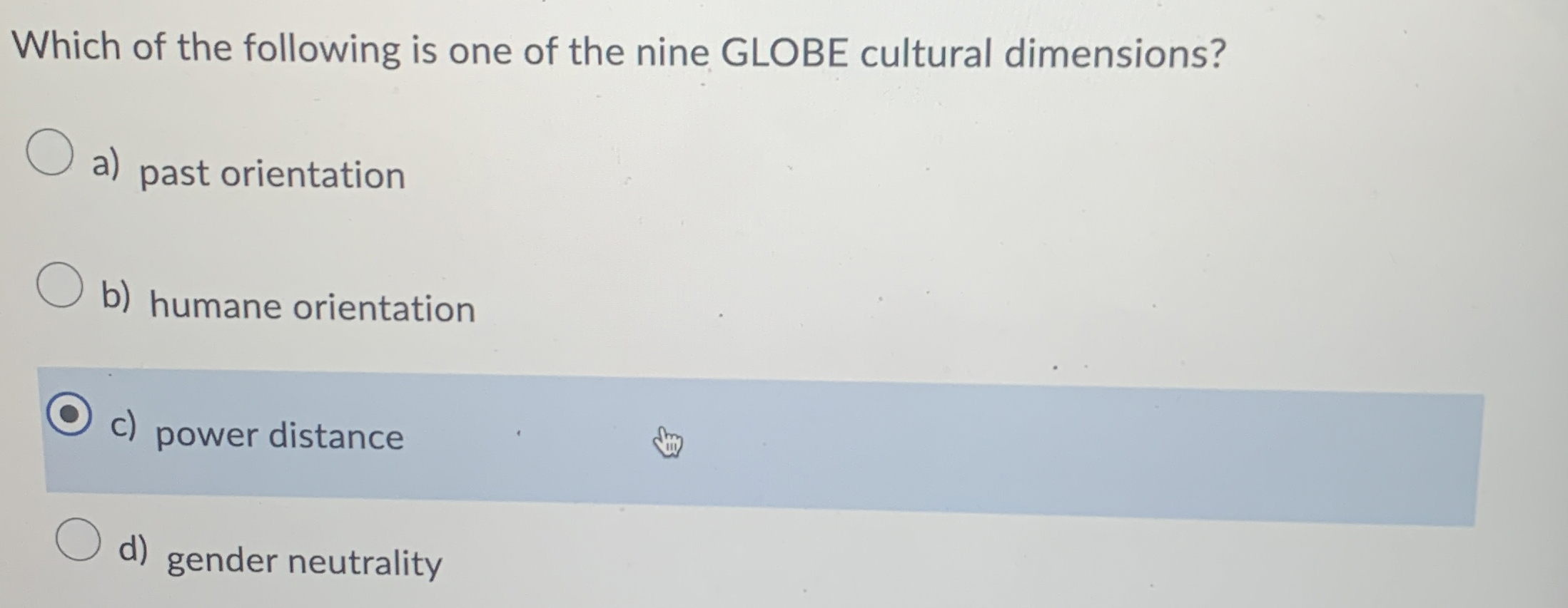 Solved Which of the following is one of the nine GLOBE | Chegg.com