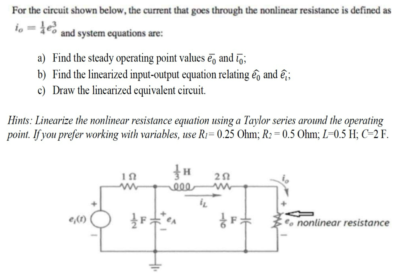 Solved For the circuit shown below, the current that goes | Chegg.com