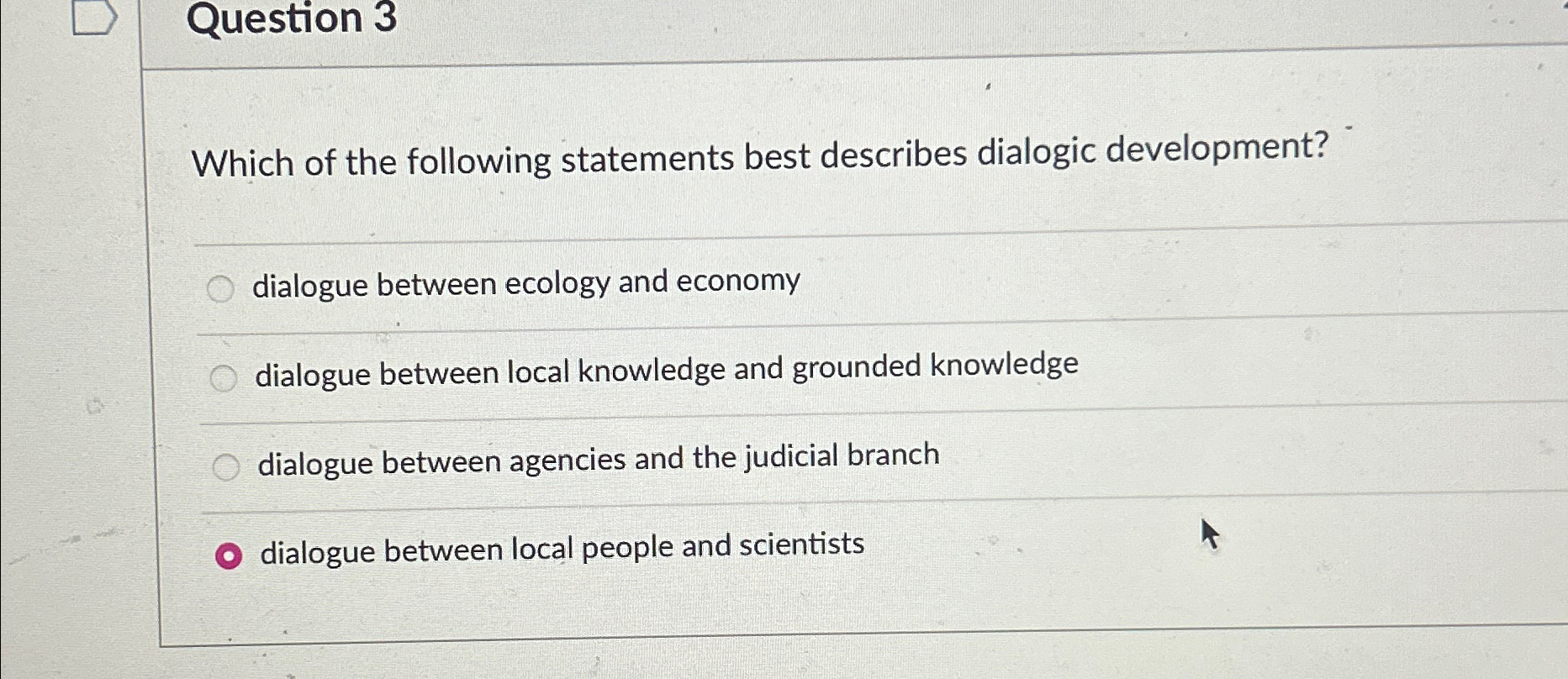 Question 3Which of the following statements best | Chegg.com