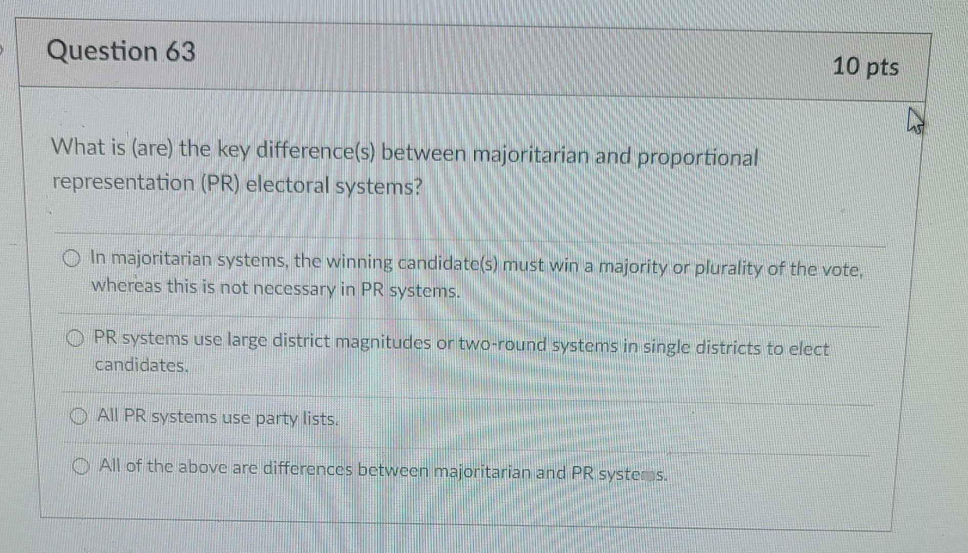 Question 63 10 pts What is (are) the key | Chegg.com