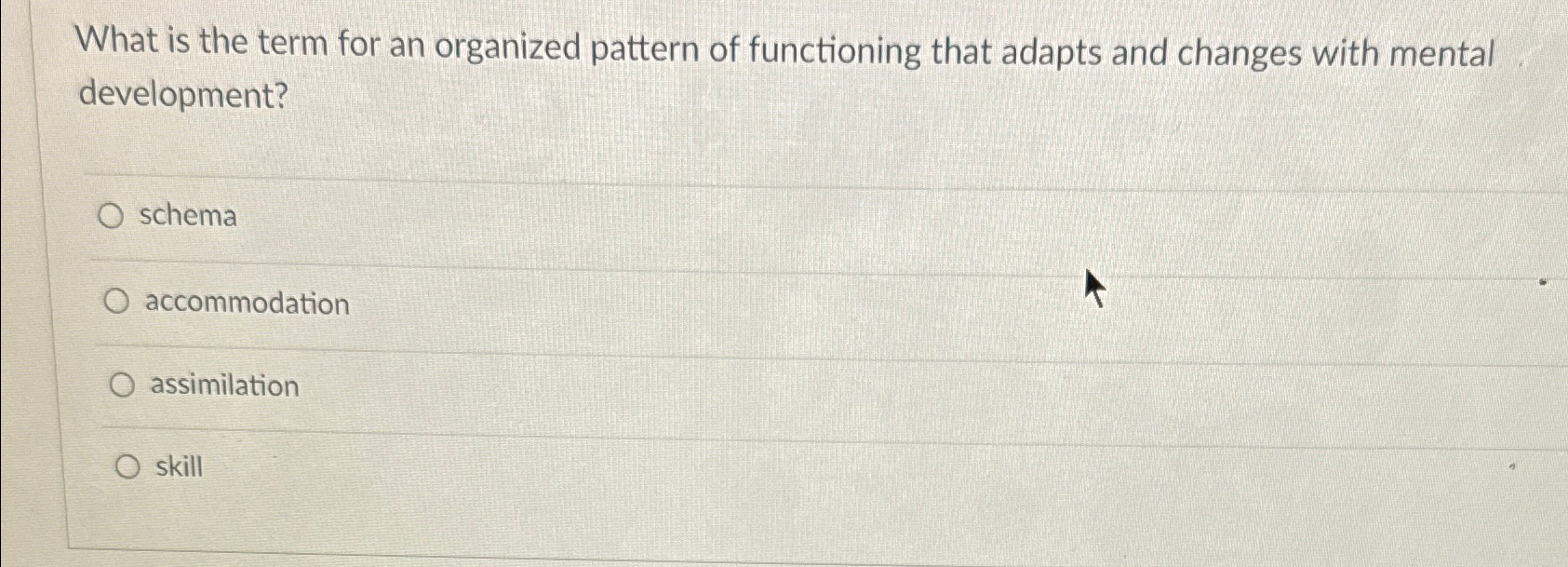 Solved What is the term for an organized pattern of | Chegg.com