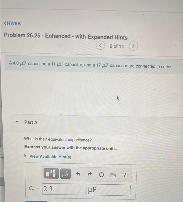 Solved Problem 26.25 - Enhanced - with Expanded Hints 2 of | Chegg.com
