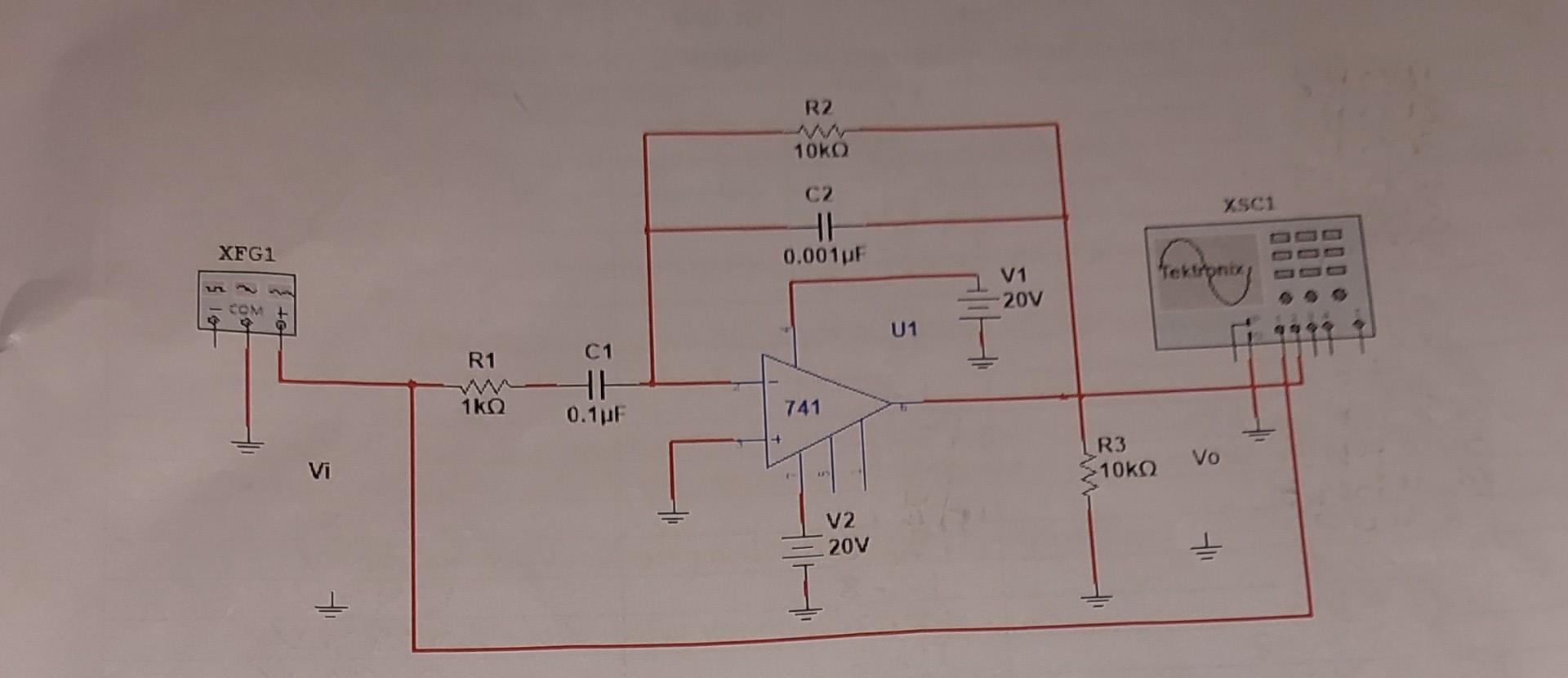 Solved For wideband pass filter circuit, we use in part 4.4. | Chegg.com