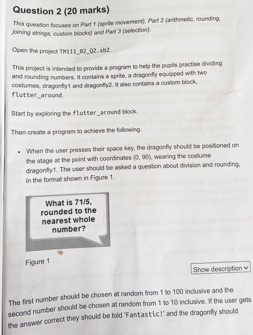 Solved Question 2 (20 marks) This question focuses on Part 1 | Chegg.com