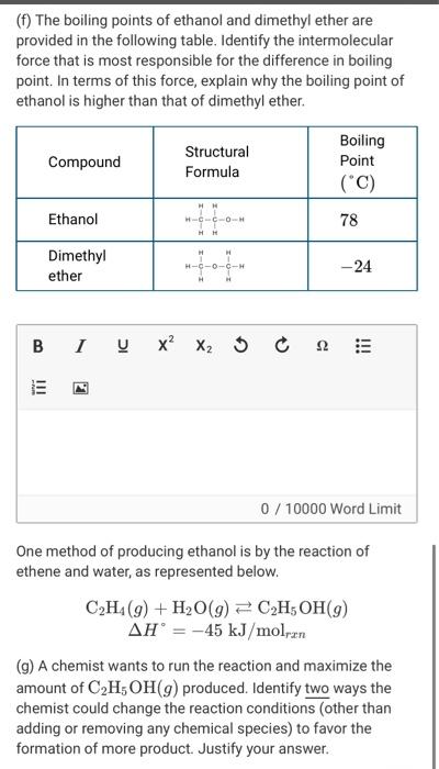 Solved C2H5OH(1) + 3 O2(g) + 2 CO2(g) + 3 H2O(9) Ethanol, | Chegg.com