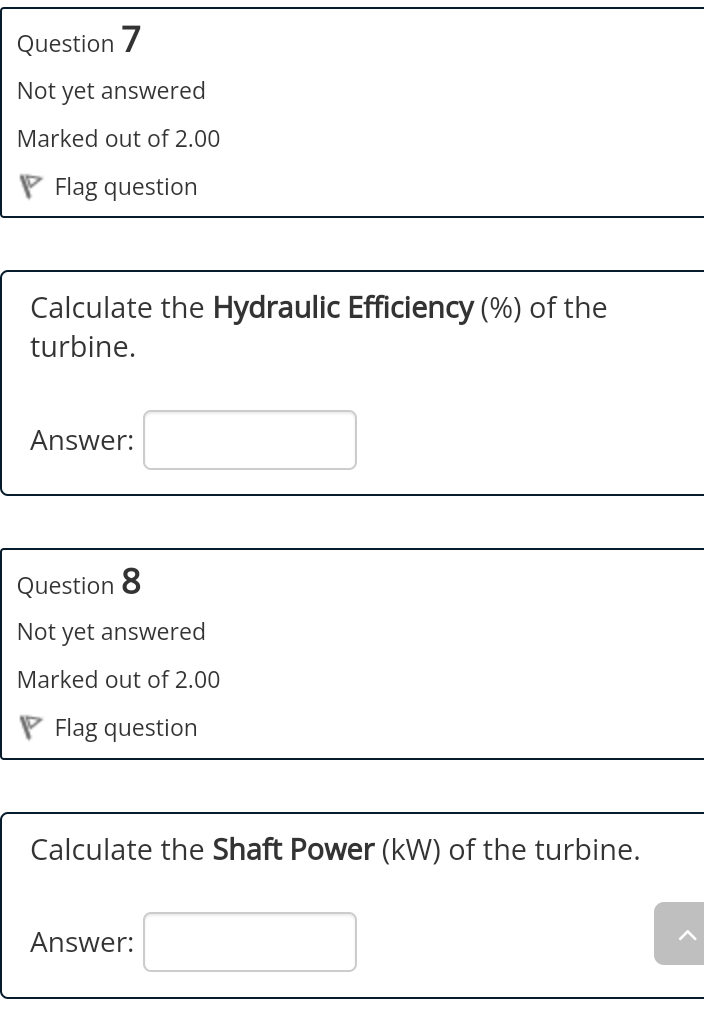 Solved A Turgo Wheel Impulse turbine has the following | Chegg.com