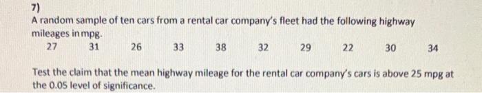 Solved include: HO & H1, a, test, test statistic/p-value, | Chegg.com