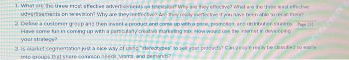 Solved 1. What are the three most effective advertisements | Chegg.com
