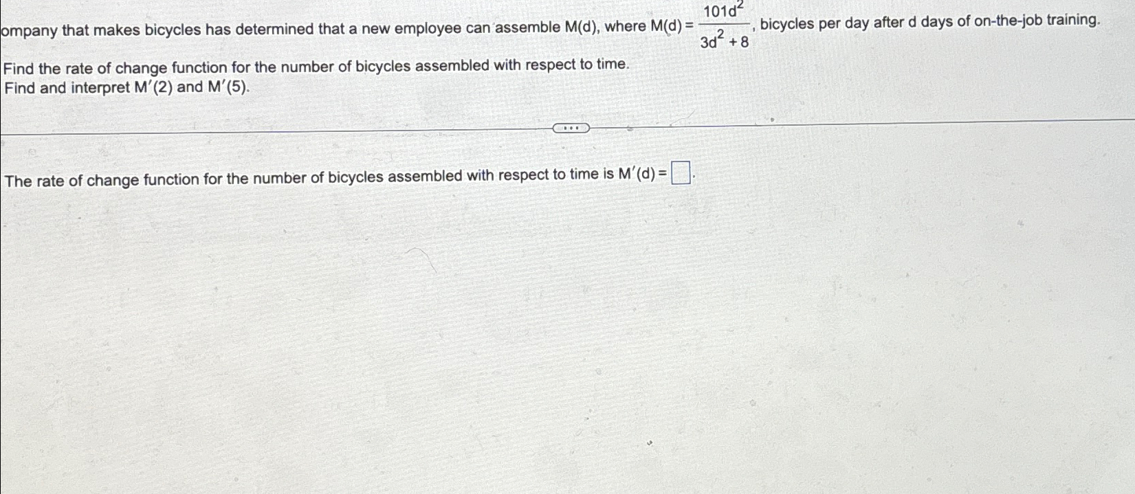 Solved ompany that makes bicycles has determined that a new | Chegg.com