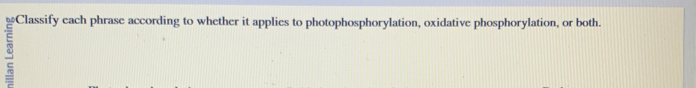 Solved Classify each phrase according to whether it applies | Chegg.com
