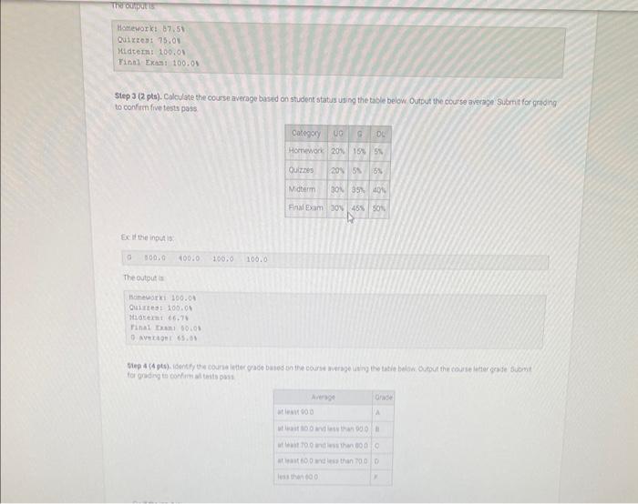 6.1 LAB* (H) : Program: Grade calculator Program | Chegg.com