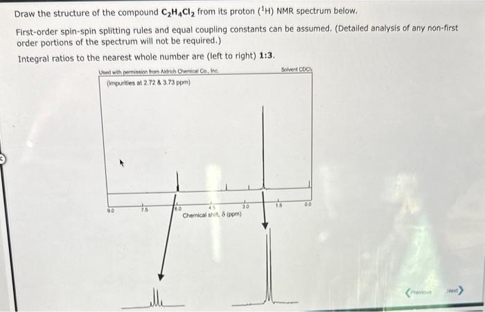 Solved Draw the structure of the compound C6H5ClO from its | Chegg.com