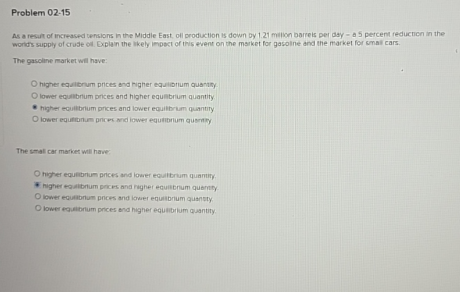 Solved Problem 02-15As a result of increased tensions in the | Chegg.com