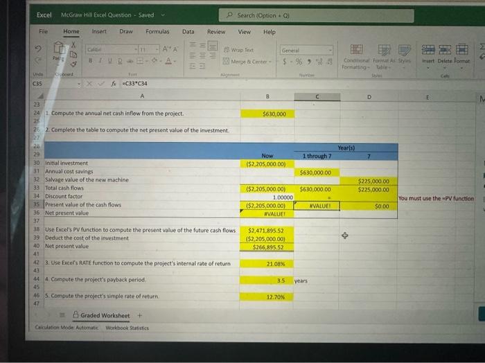 need the excel formula to calculate both highlighted | Chegg.com