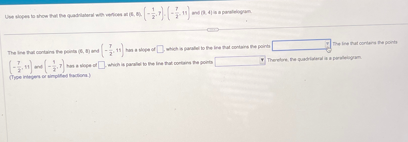 Solved Use slopes to show that the quadrilateral with | Chegg.com
