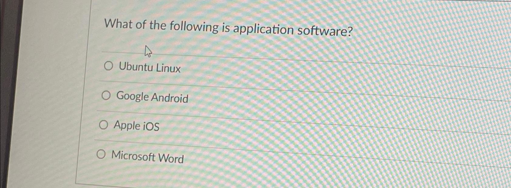Solved What of the following is application software?Ubuntu | Chegg.com