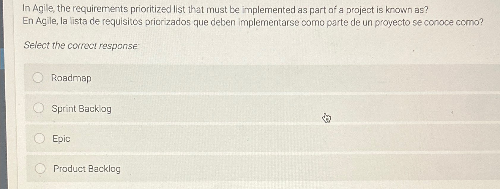 Solved In Agile, the requirements prioritized list that must | Chegg.com