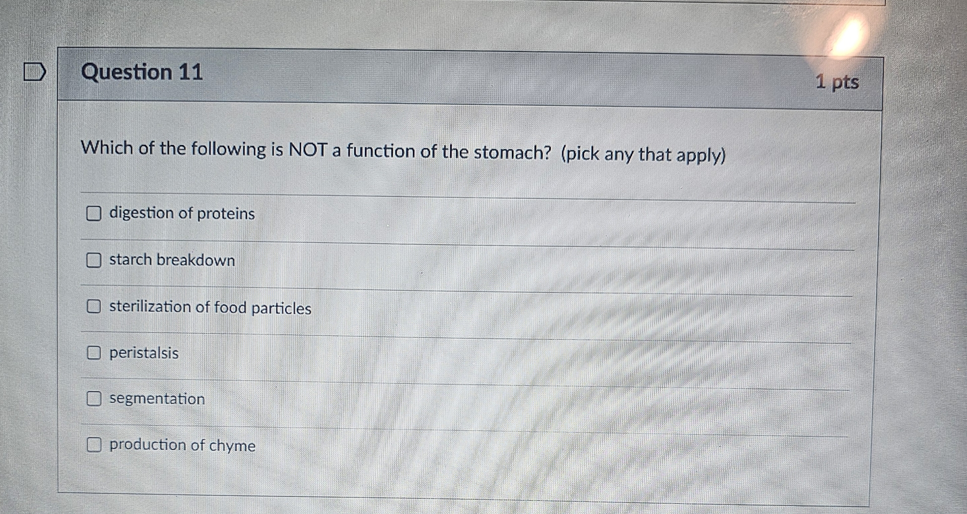 Solved Question 111 ﻿ptsWhich of the following is NOT a | Chegg.com