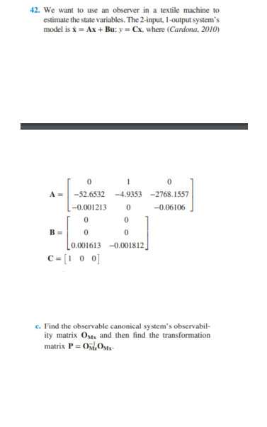 Solved **JUST PART C**We want to use an observer in a | Chegg.com