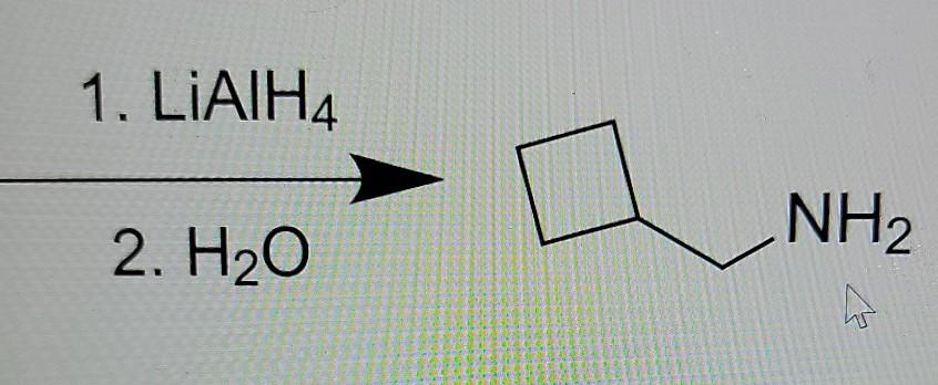 Solved 1. LiAlH4 2. H2O NH2 ho | Chegg.com