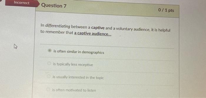 In differentiating between a captive and a voluntary | Chegg.com