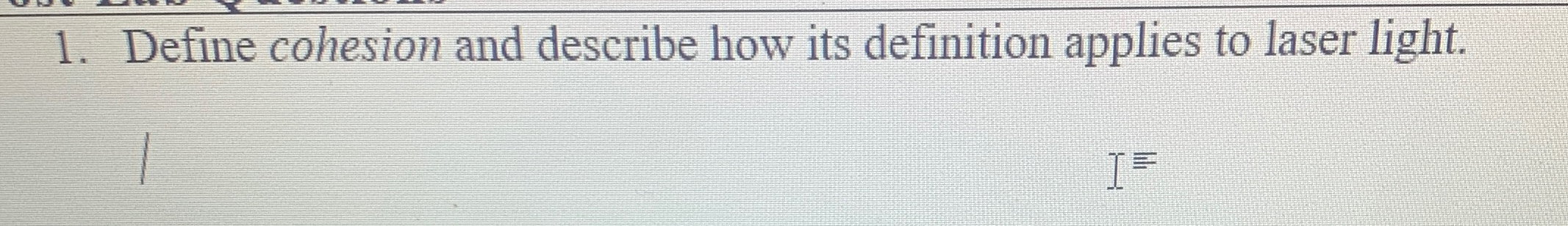 Solved Define cohesion and describe how its definition | Chegg.com