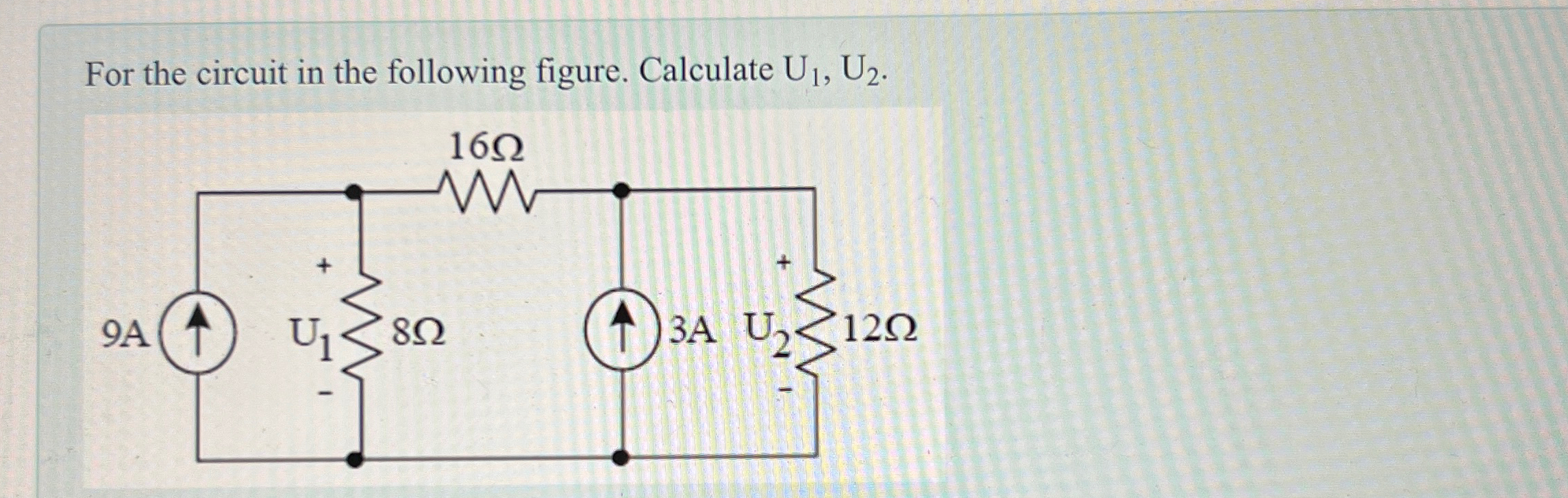 Solved For the circuit in the following figure. Calculate | Chegg.com