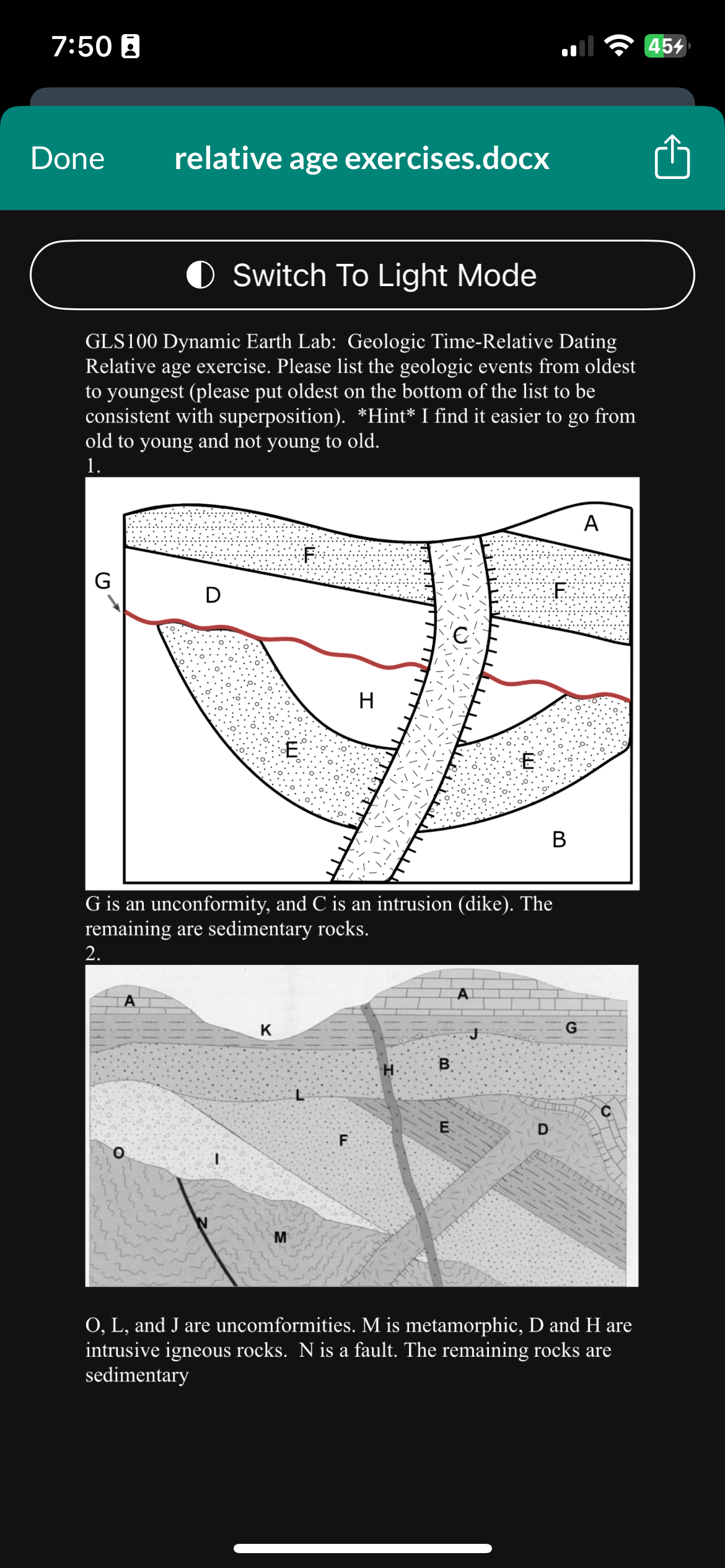 Solved Switch To Light ModeGLS100 ﻿Dynamic Earth Lab: | Chegg.com