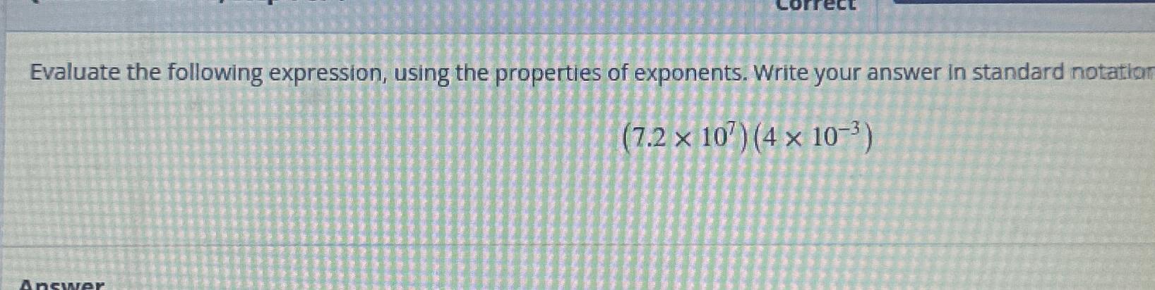 Solved Evaluate the following expression, using the | Chegg.com