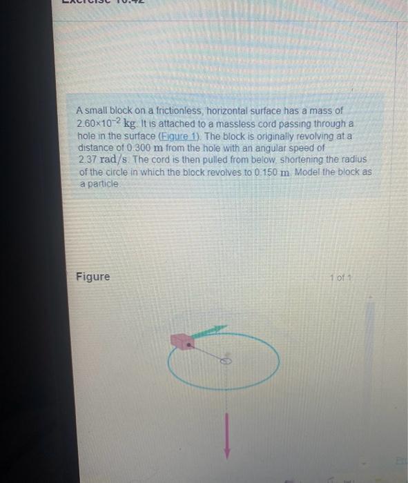 Solved A small block on a frictionless, horizontal surface | Chegg.com