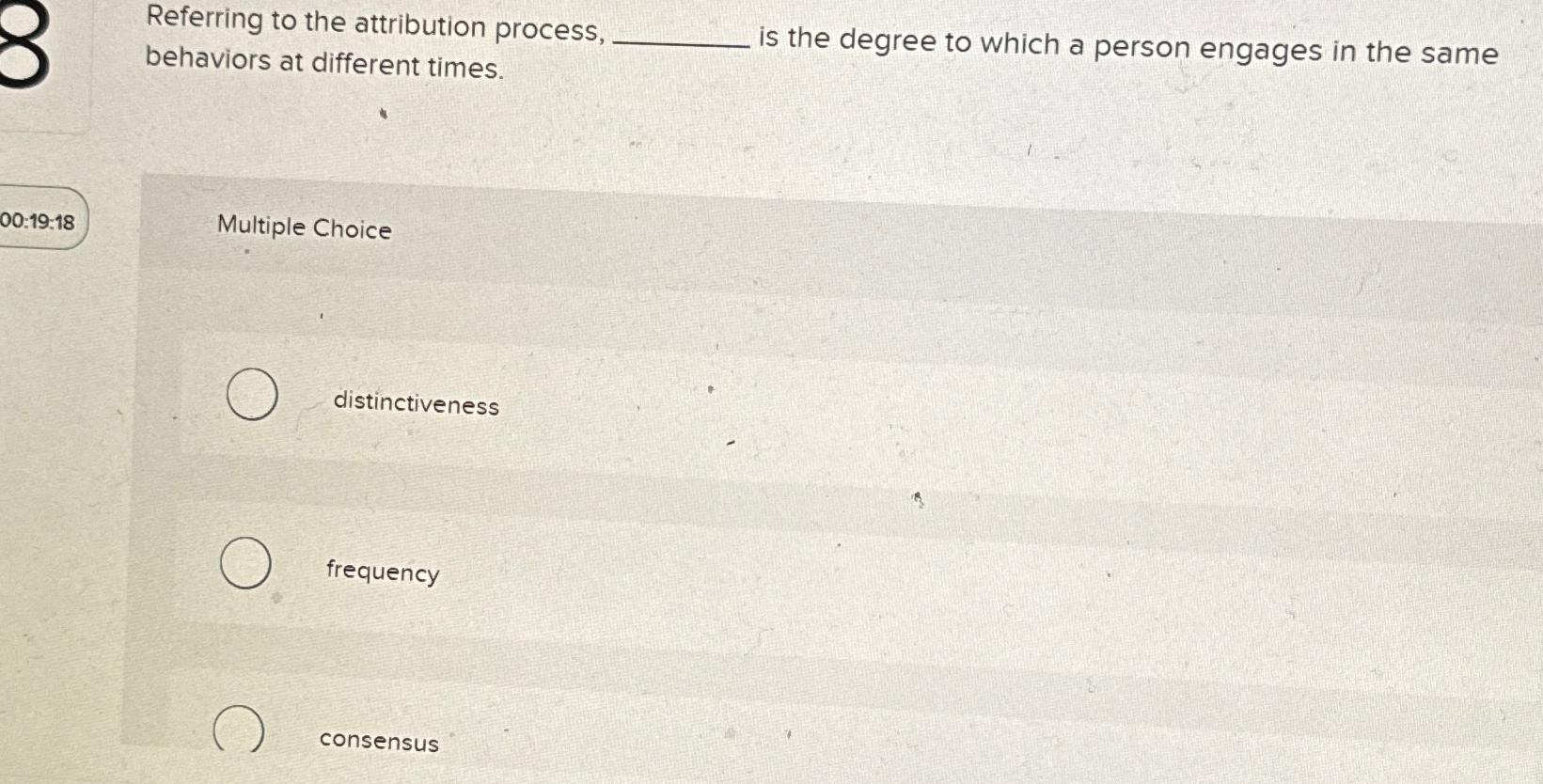 Solved Referring to the attribution process, behaviors at | Chegg.com