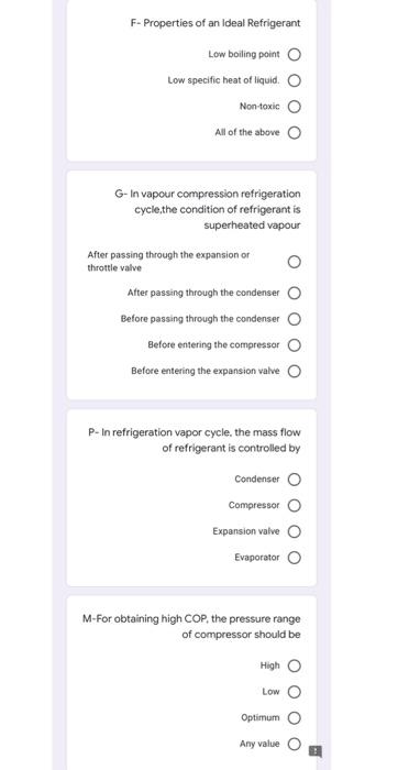 Solved 02/ A-The chemical formula of refrigerant R11 is | Chegg.com