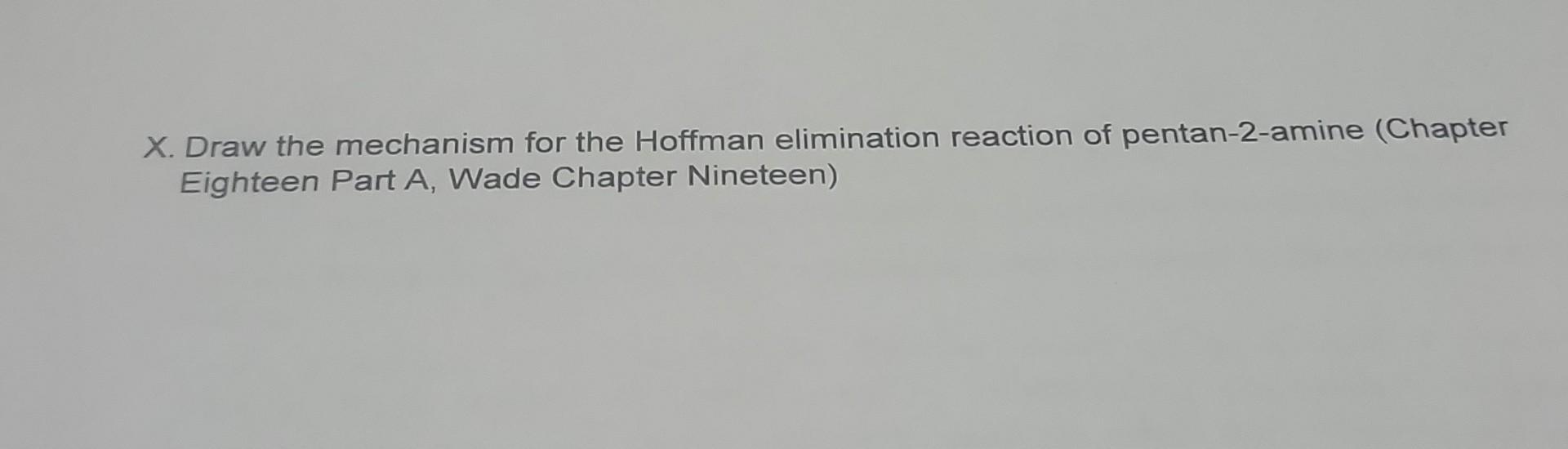 Solved VIII. Write a detailed mechanism for the synthesis of | Chegg.com