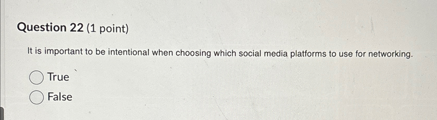 Solved Question 22 (1 point)It is important to be | Chegg.com Solved Question 22 (1 point)It is important to be | Chegg.com