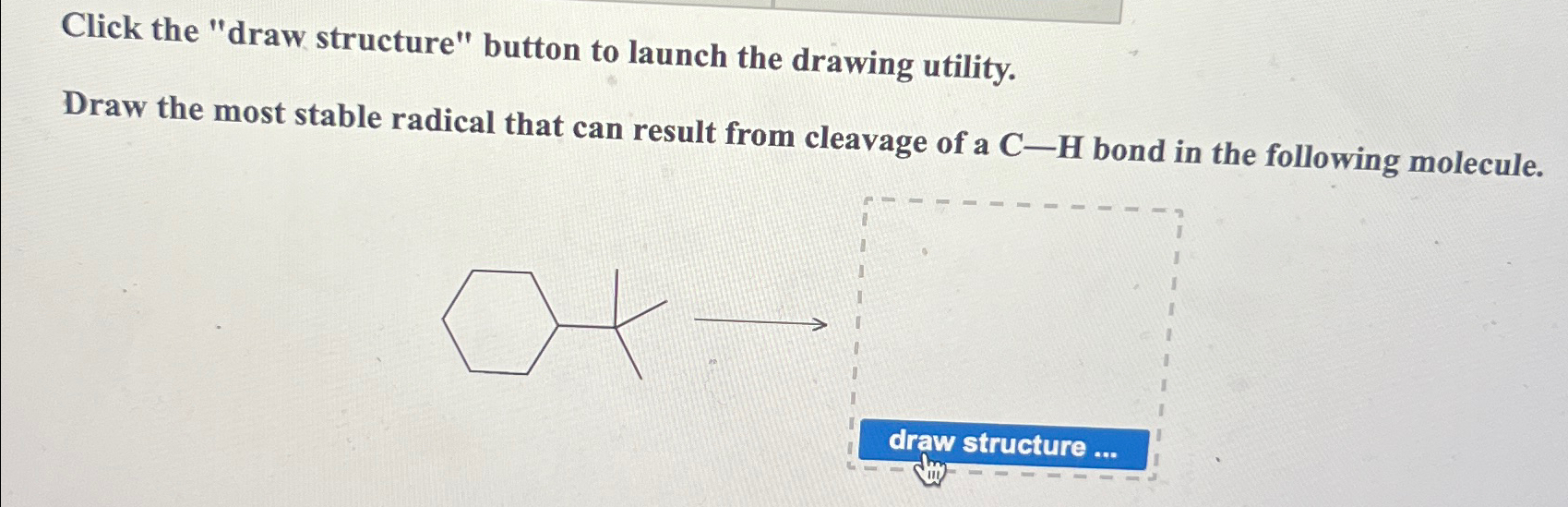 Solved Click the "draw structure" button to launch the | Chegg.com