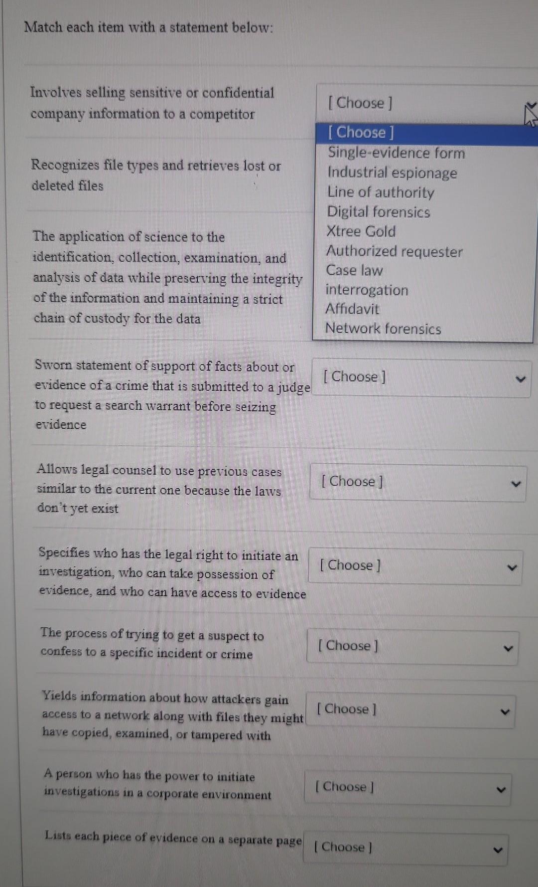 Solved Match each item with a statement below: Microsoft's | Chegg.com