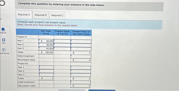 Solved Exercise 26-10 (Algo) Net present value, unequal cash | Chegg.com