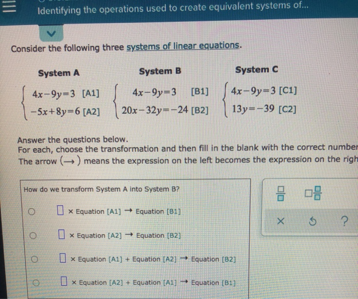 Solved III Identifying the operations used to create | Chegg.com