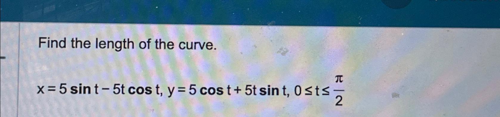 Solved Find the length of the | Chegg.com