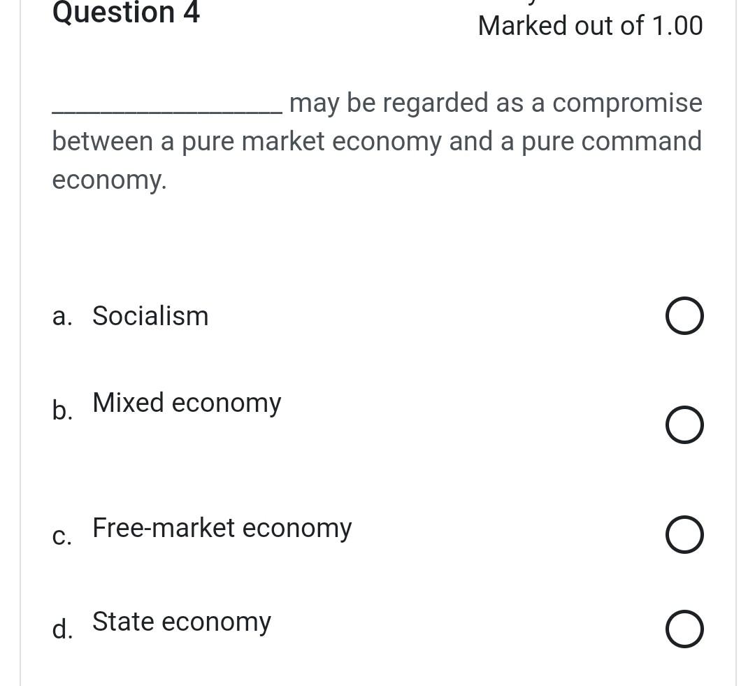 Solved may be regarded as a compromise between a pure market | Chegg.com