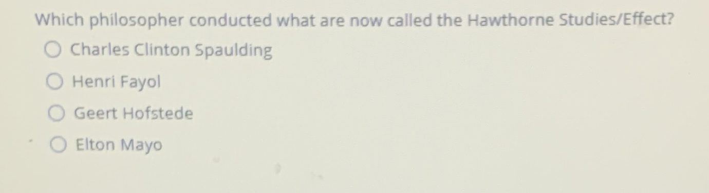 Solved Which philosopher conducted what are now called the | Chegg.com