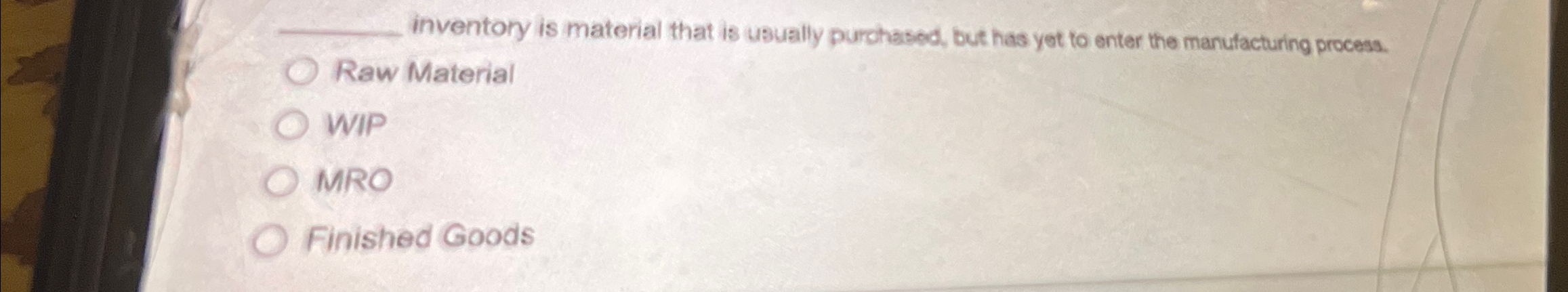 Solved inventory is material that is usually purchased, but | Chegg.com