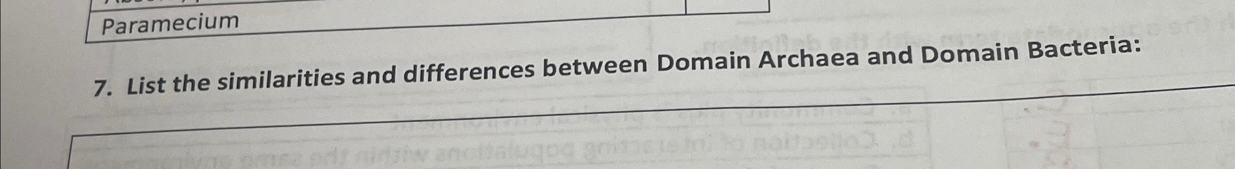 Solved Paramecium7. ﻿List the similarities and differences | Chegg.com
