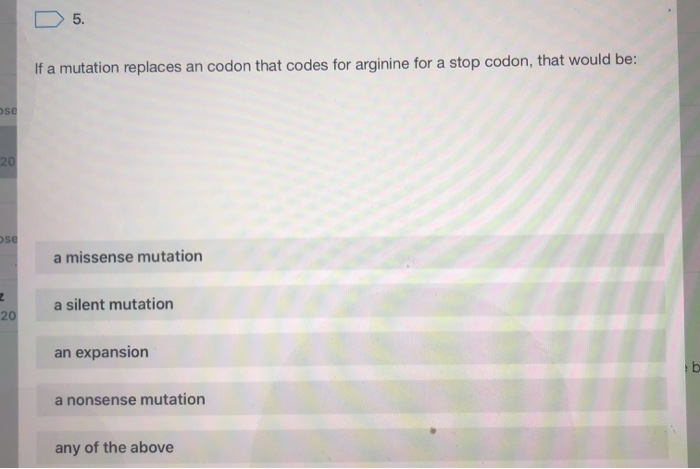 Solved D 2. The genetic code is not: universal (with few | Chegg.com