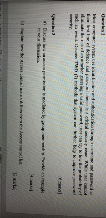 Solved Question 2 PENDA Most computer system use | Chegg.com