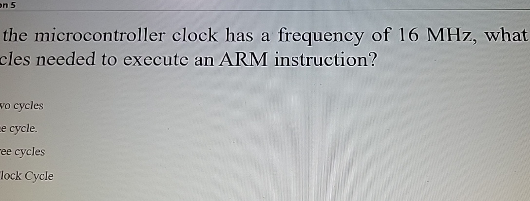 Solved The Microcontroller Clock Has A Frequency Of 16mhz 6894