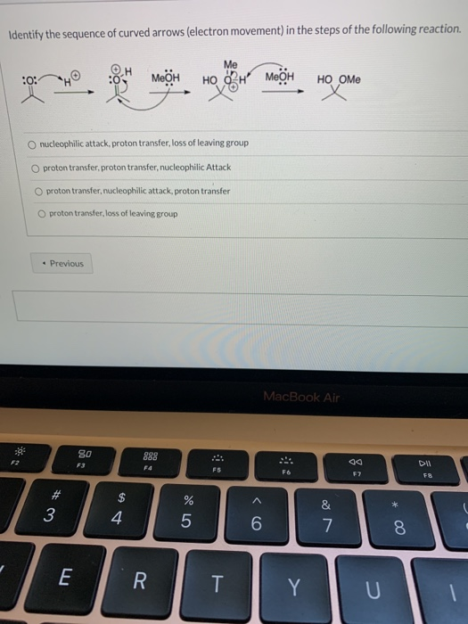 Solved Identify the sequence of curved arrows (electron | Chegg.com