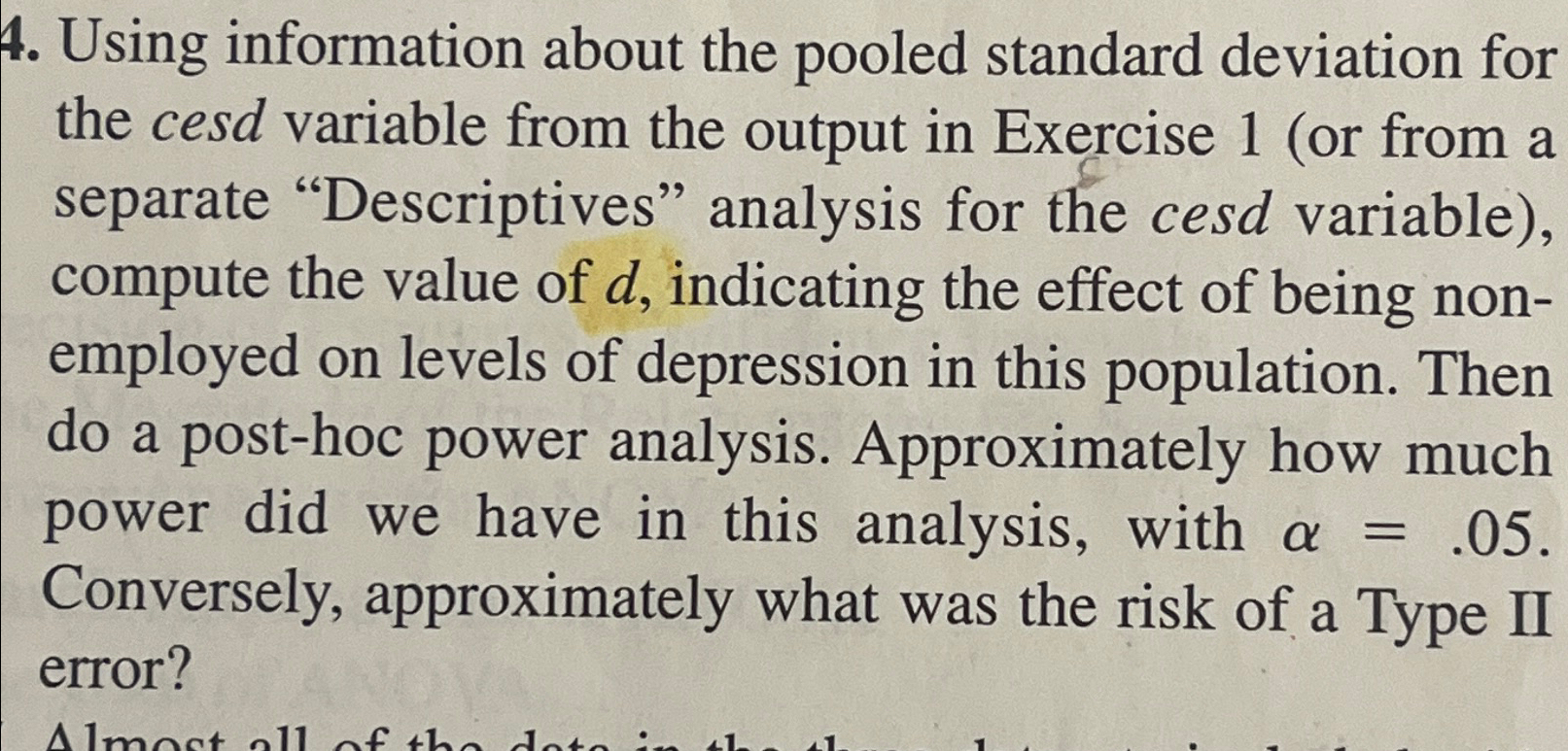 Solved Using information about the pooled standard deviation | Chegg.com