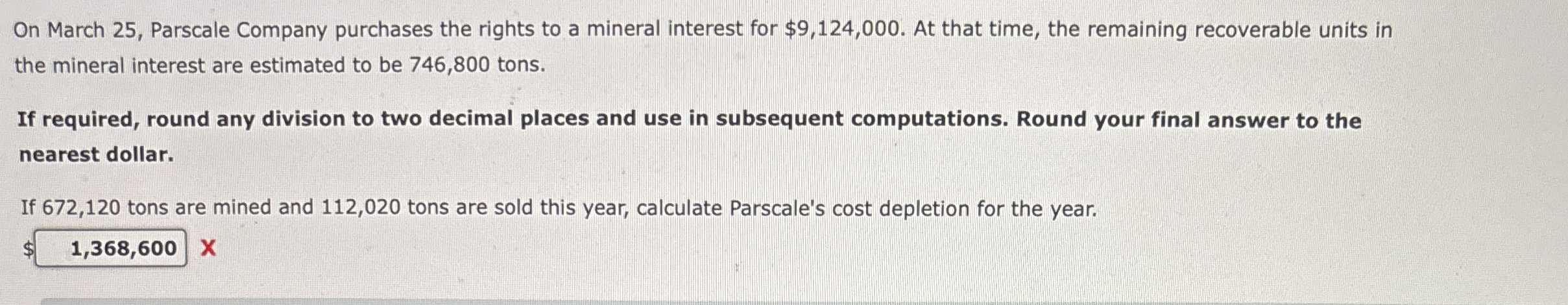 Solved On March 25, ﻿Parscale Company purchases the rights | Chegg.com